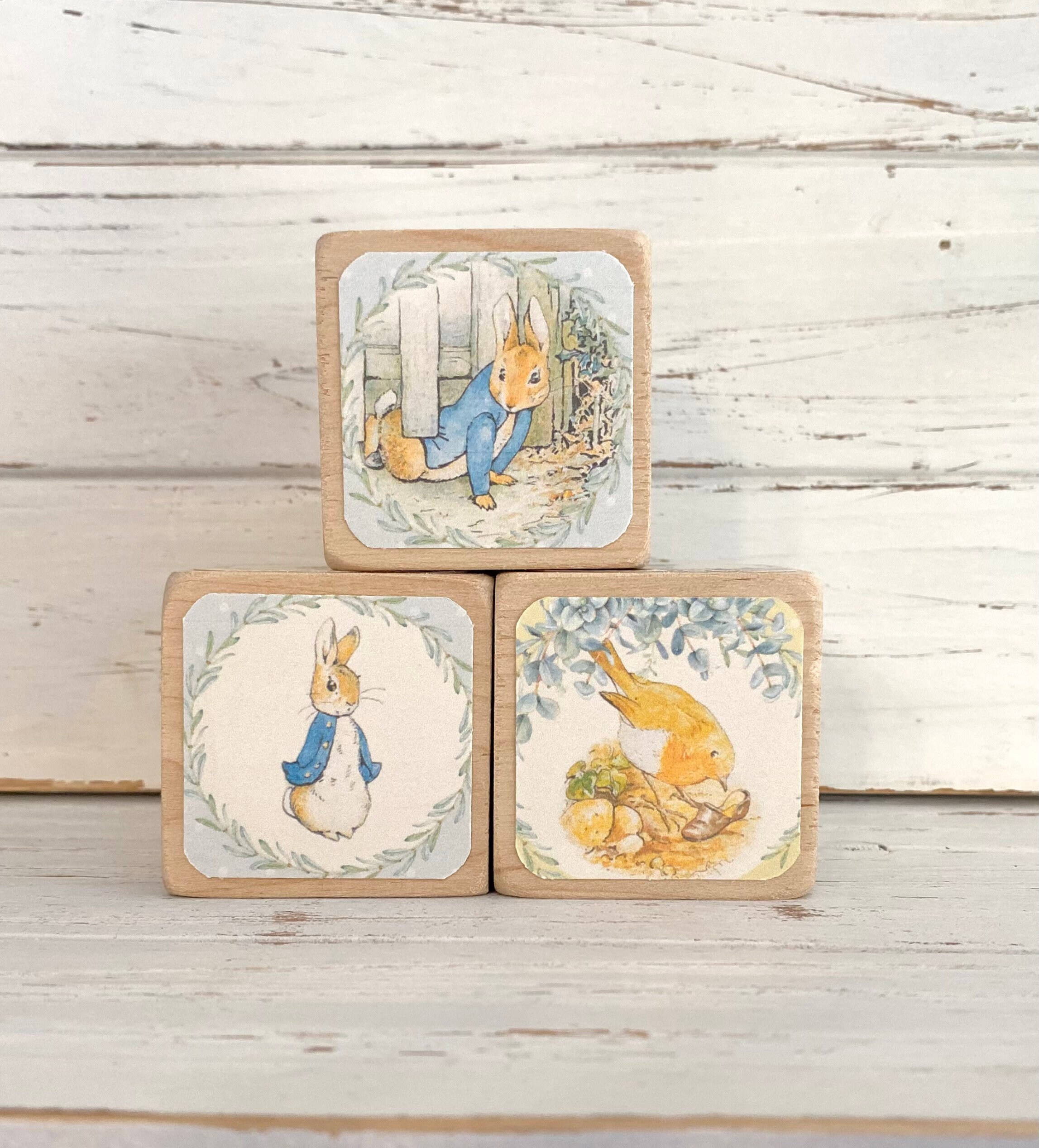 Beatrix Potter Wood Blocks Peter Rabbit Nursery Room - Etsy
