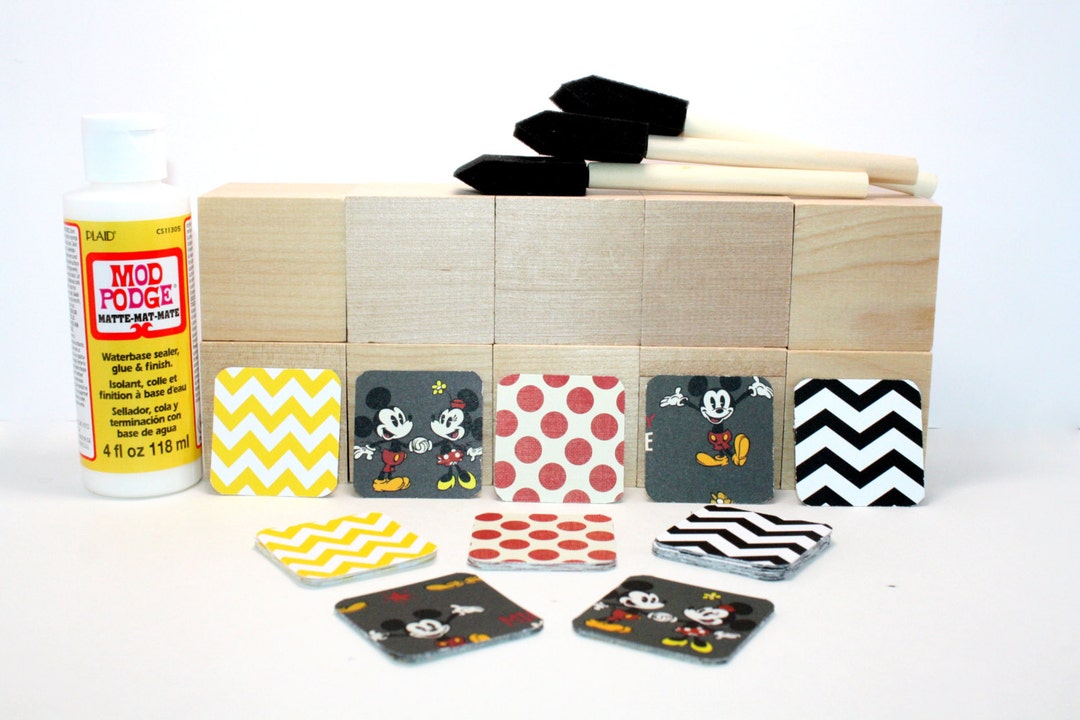 Mickey Mouse - DIY Block Kit - Birthday Party Decor - 1st Birthday ...