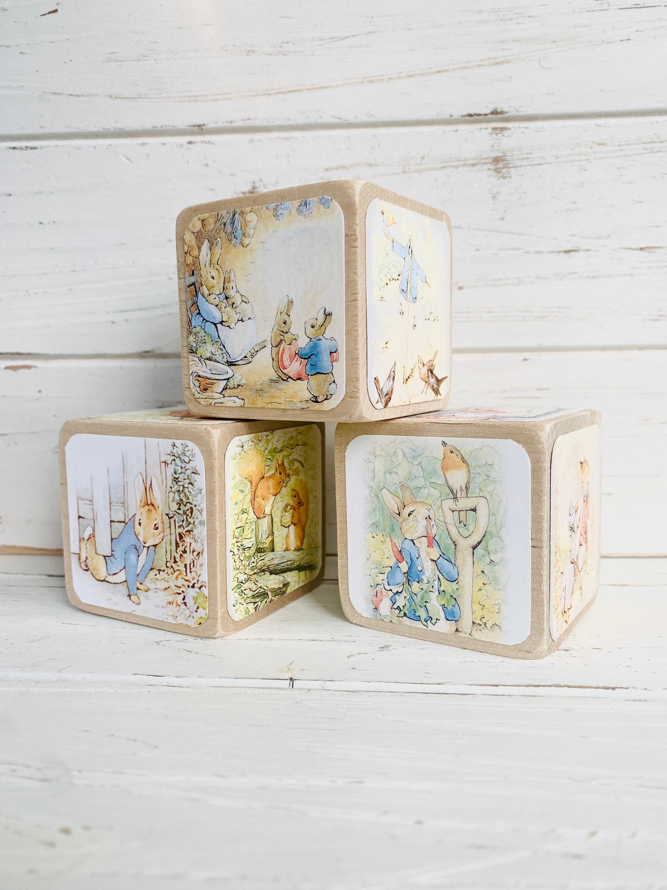 Beatrix Potter Wood Blocks Peter Rabbit Nursery Room - Etsy
