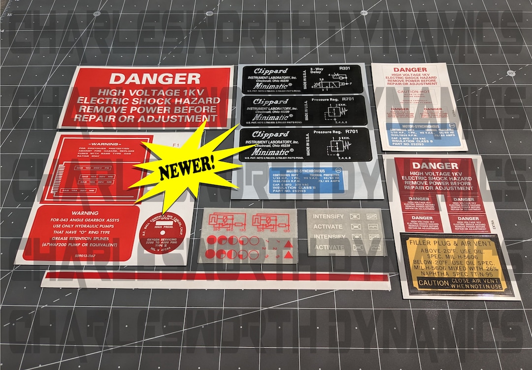 FULL SIZE Proton Pack & Wand Labels - With Dry Transfers! - Etsy