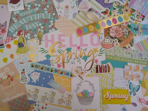 Spring Ephemera 55 Piece. Spring Journal Kit Spring Journal - Etsy