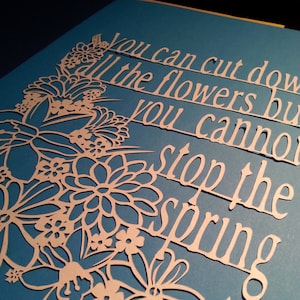 Spring Paper Cut Template PERSONAL USE ONLY - Etsy