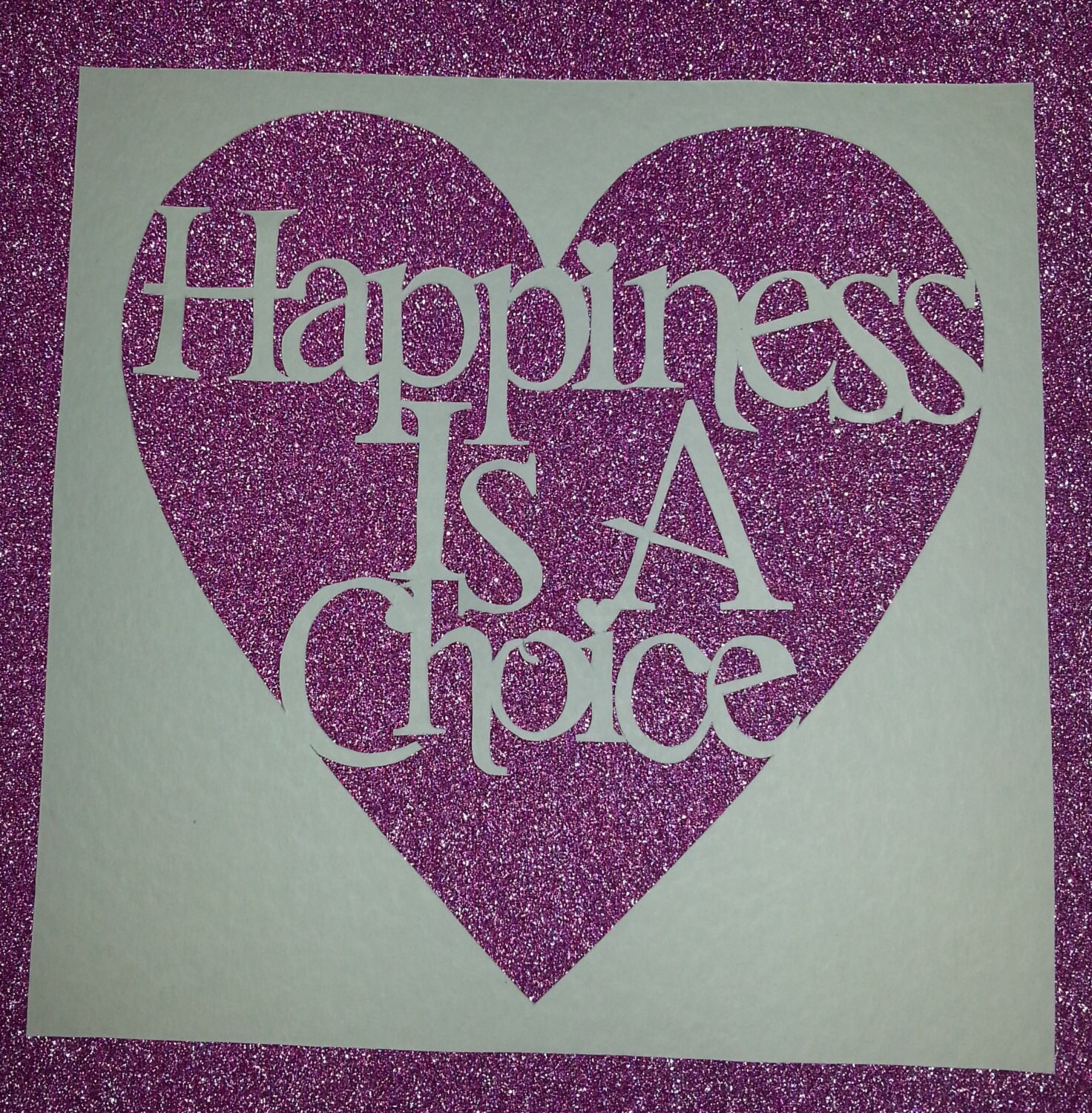 Paper Cut Template Happiness is a Choice PERSONAL USE ONLY - Etsy