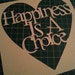 Paper Cut Template Happiness is a Choice PERSONAL USE ONLY - Etsy