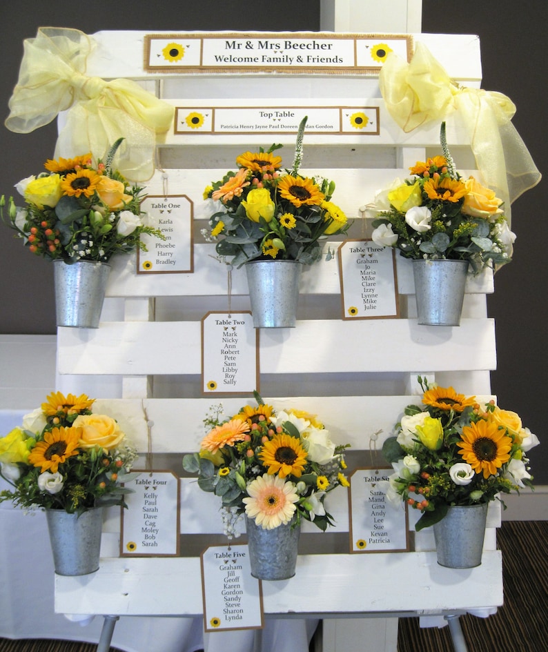 Sunflowers Deconstructed Wedding Plan - Etsy