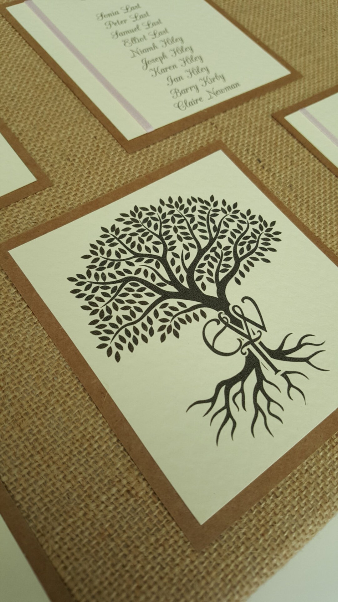 Rustic Tree Personalised Wedding Table Plan - Etsy UK