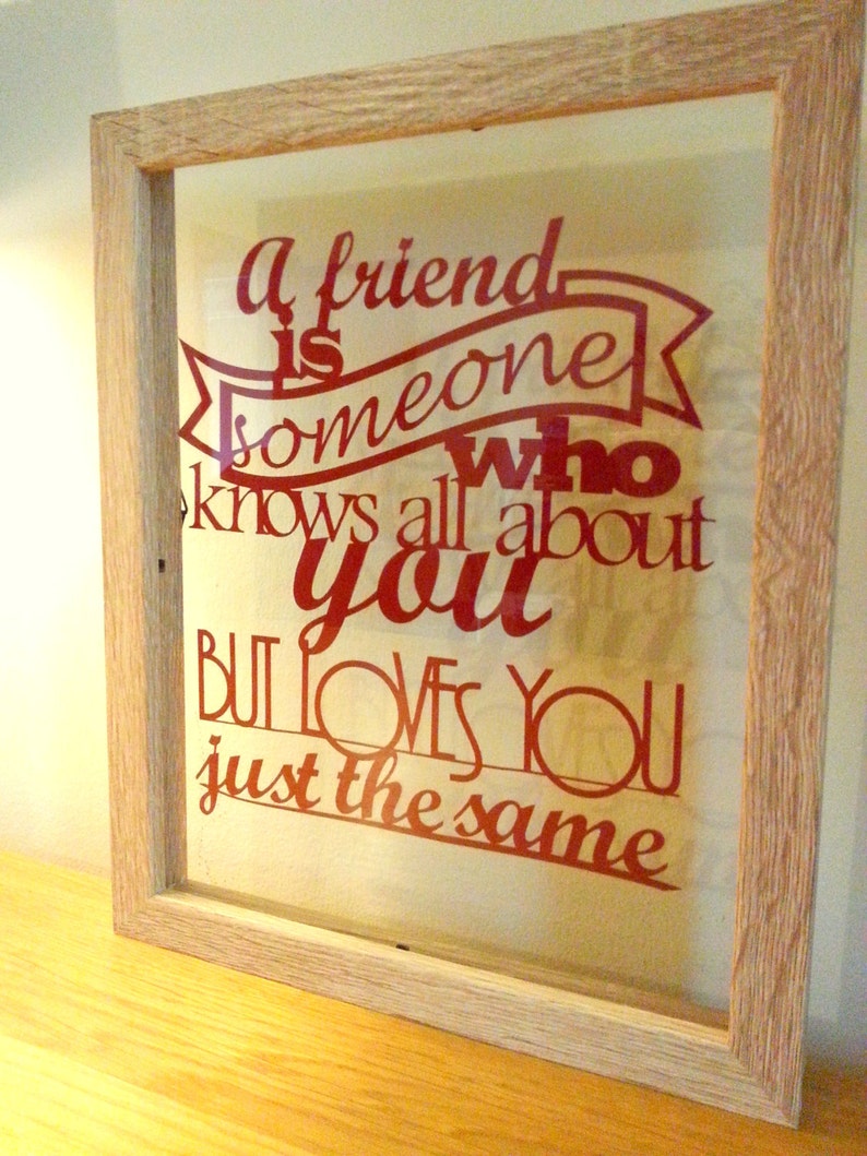Friends Paper Cut Template - Etsy