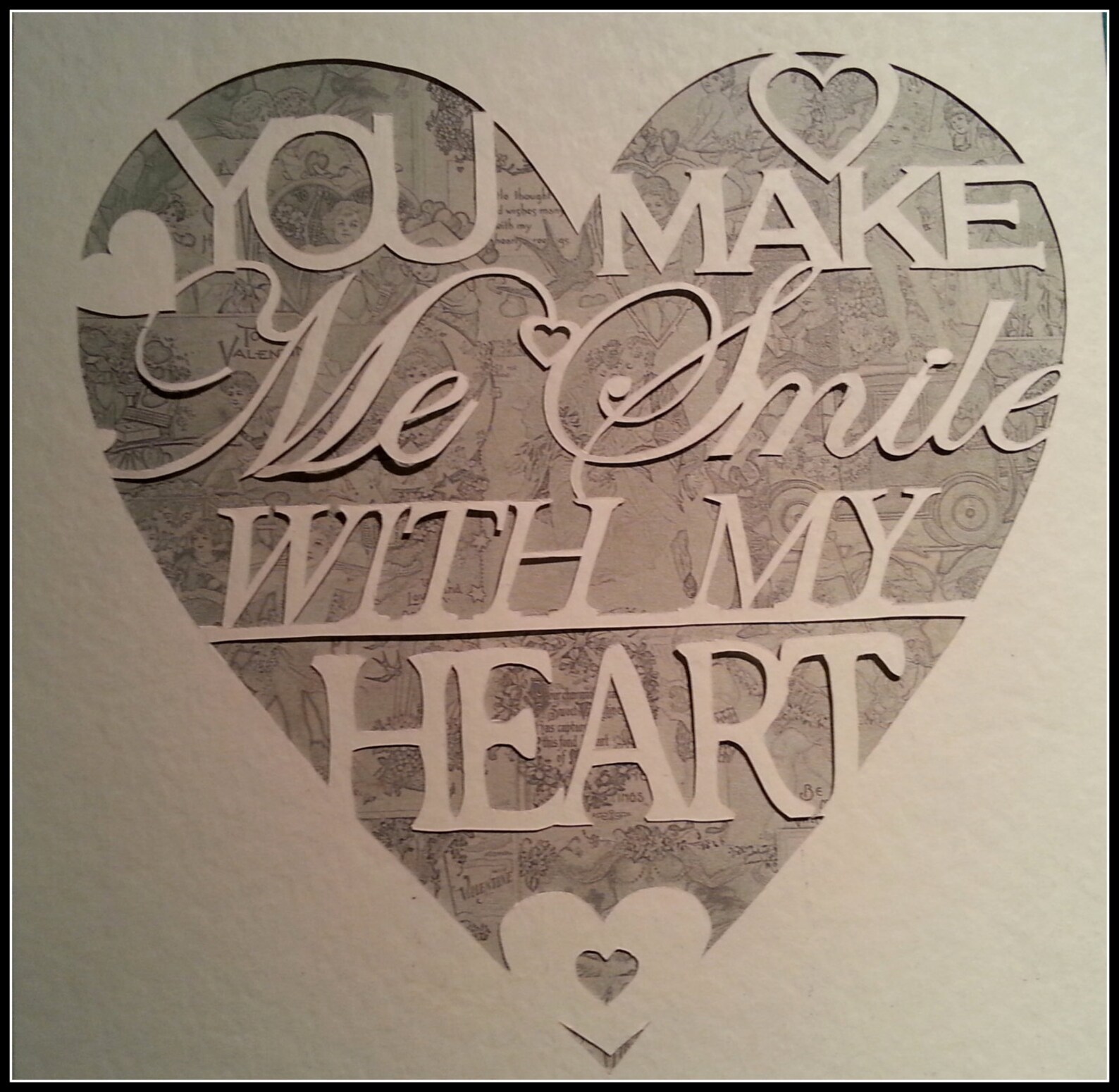 Smile With My Heart Paper Cut Template PERSONAL USE ONLY - Etsy