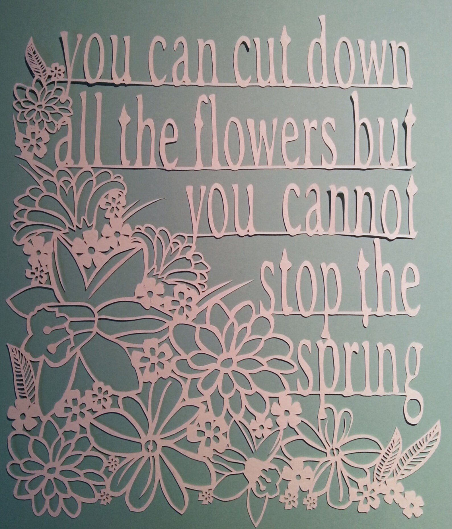 Spring Paper Cut Template PERSONAL USE ONLY - Etsy