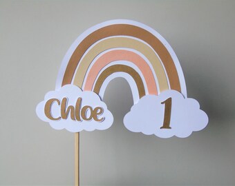 Neutral Rainbow Party Decor - Etsy