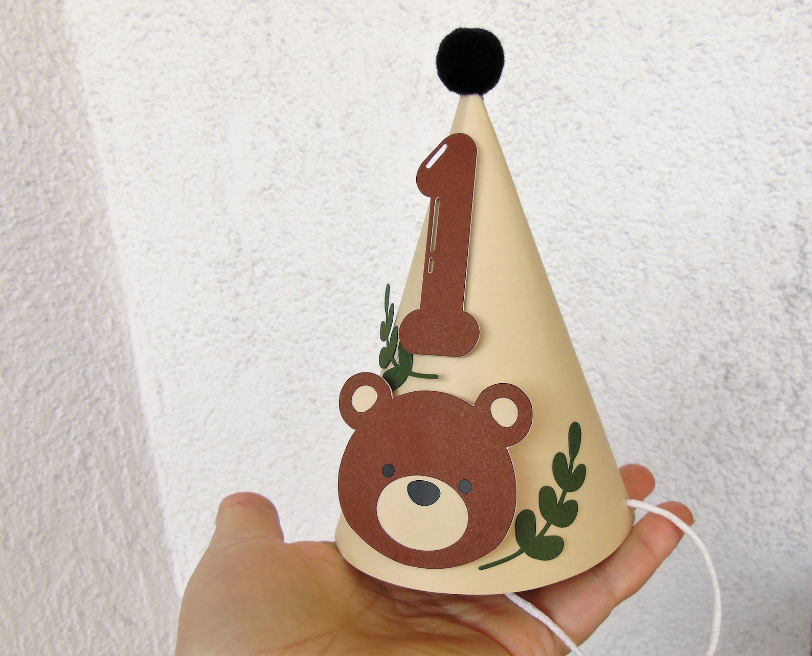 Teddy Bear Party Hat Teddy Bear 1st Birthday One Year - Etsy
