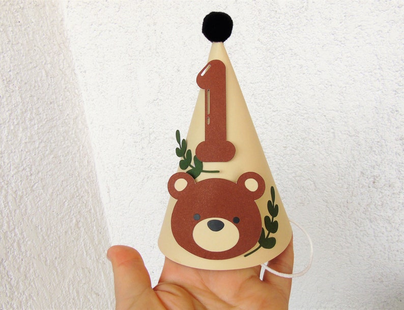 Teddy Bear Party Hat Teddy Bear 1st Birthday One Year - Etsy