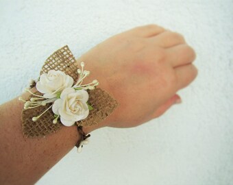 Rustic Wrist Corsage | Etsy