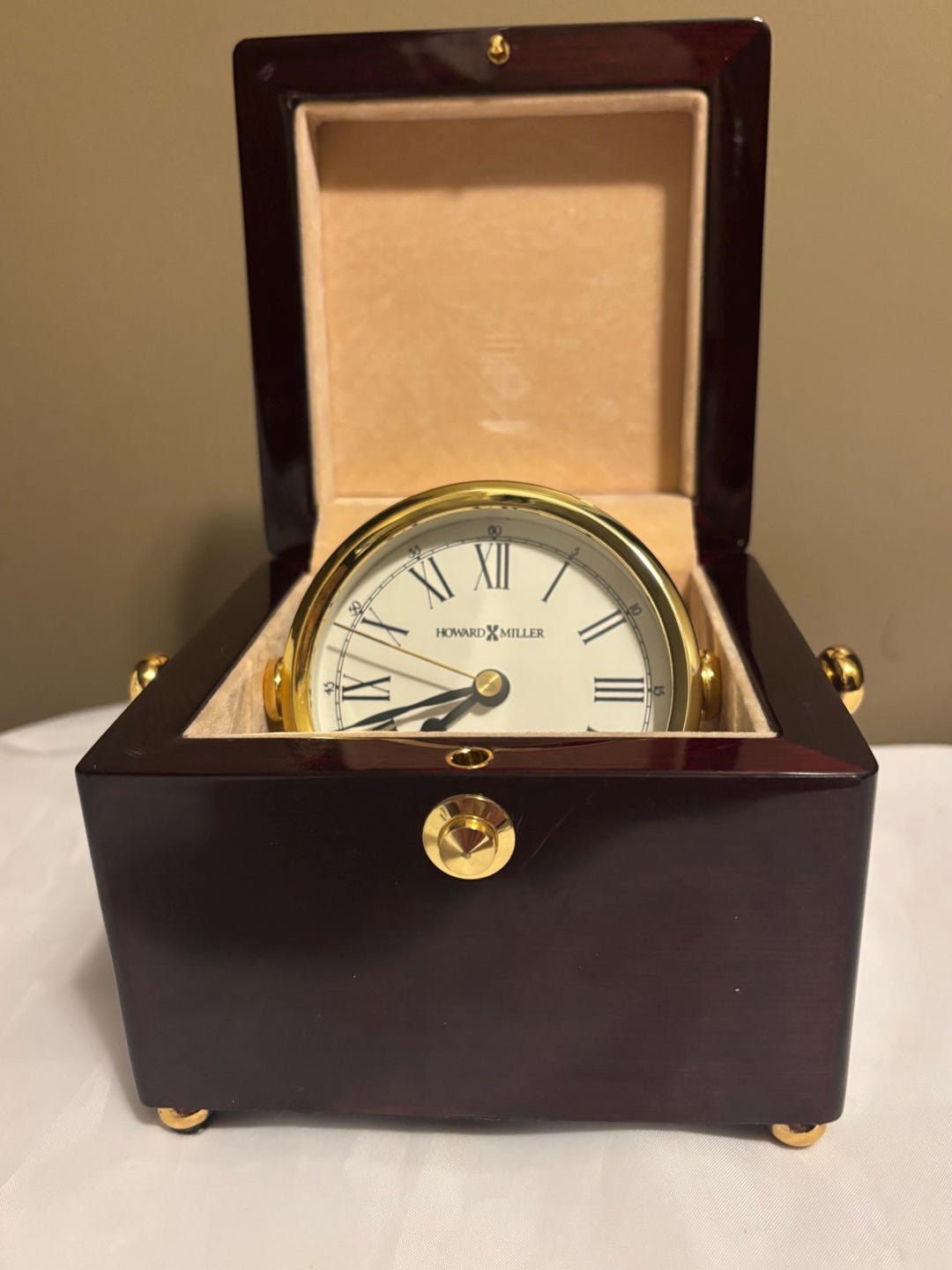 Howard Miller Bailey Rosewood Tabletop Working Clock - Etsy