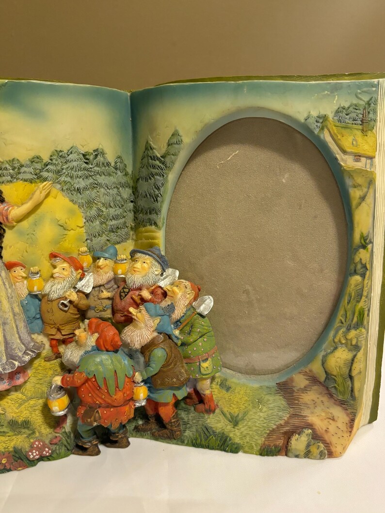 Snow White & Seven Dwarfs 3D Storybook Photo Frame - Etsy