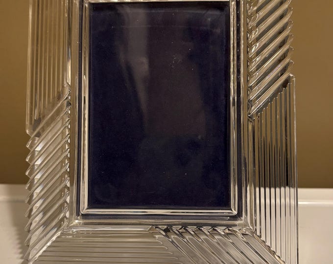 Mikasa Art Deco Style Crystal Picture Frame 3.5x5 - Etsy
