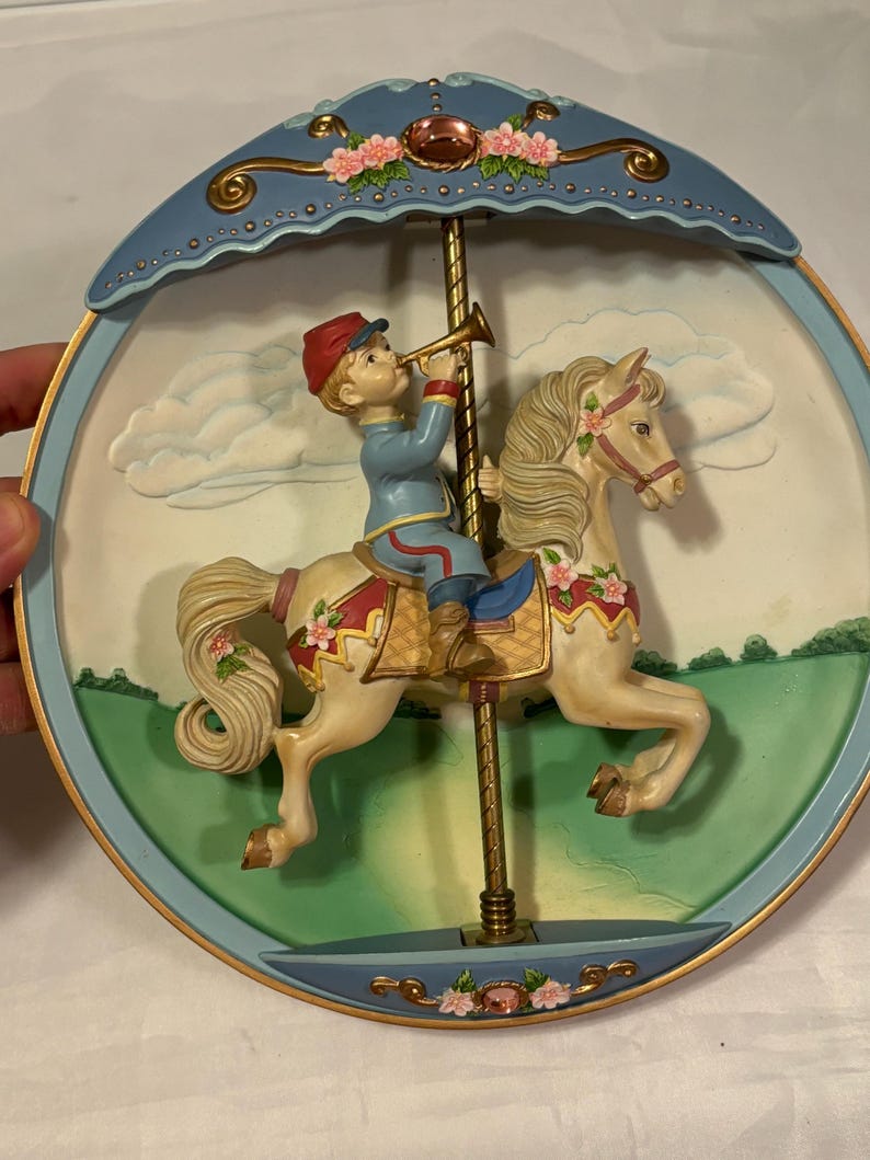 Carousel Daydreams Dreams of Destiny Musical Plates (boy & Girl ...