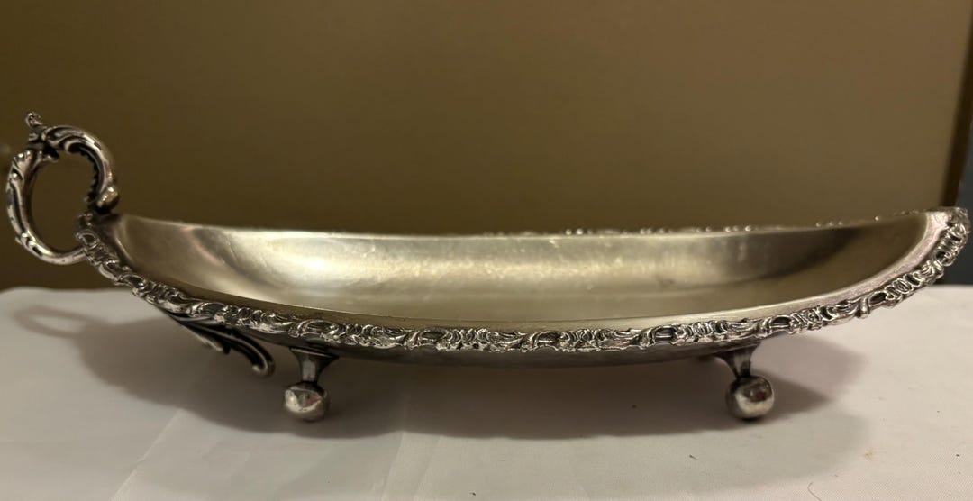 Antique Knickerbocker Silver Co Silver Plate Footed Nut Dish - Etsy