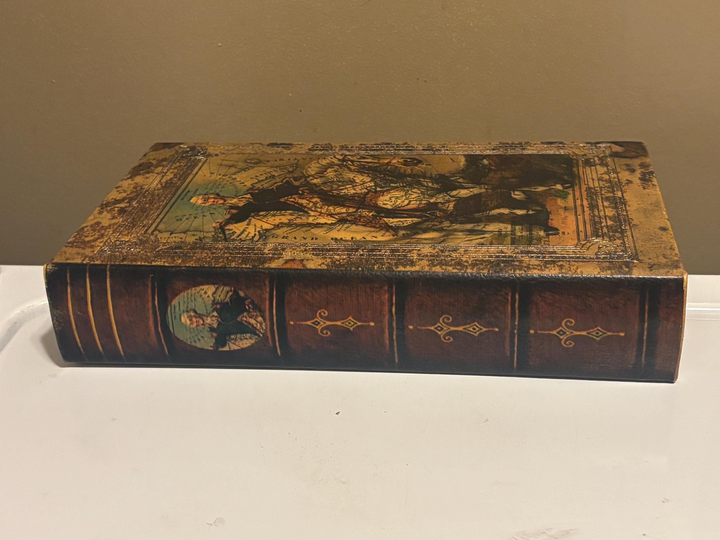 Hidden Faux Book Storage Classic History Look Box - Etsy