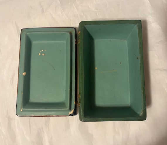 Vintage MCM Italian Borghese Chalkware Stacked Books … - Gem