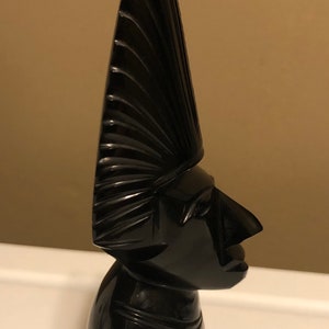 Obsidian Mayan Aztec Warrior Statue - Etsy