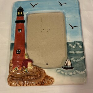 Ceramic Nautical Lighthouse Sailboat Photo Frame - Etsy