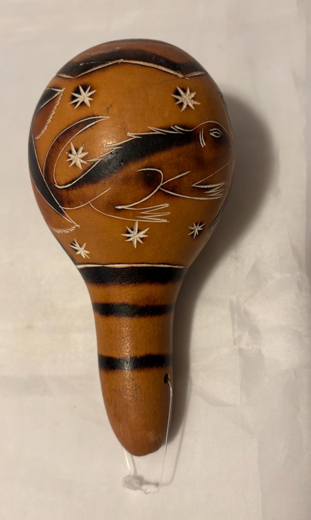 Curaco Peruvian Carved Gourd Rattle - Etsy