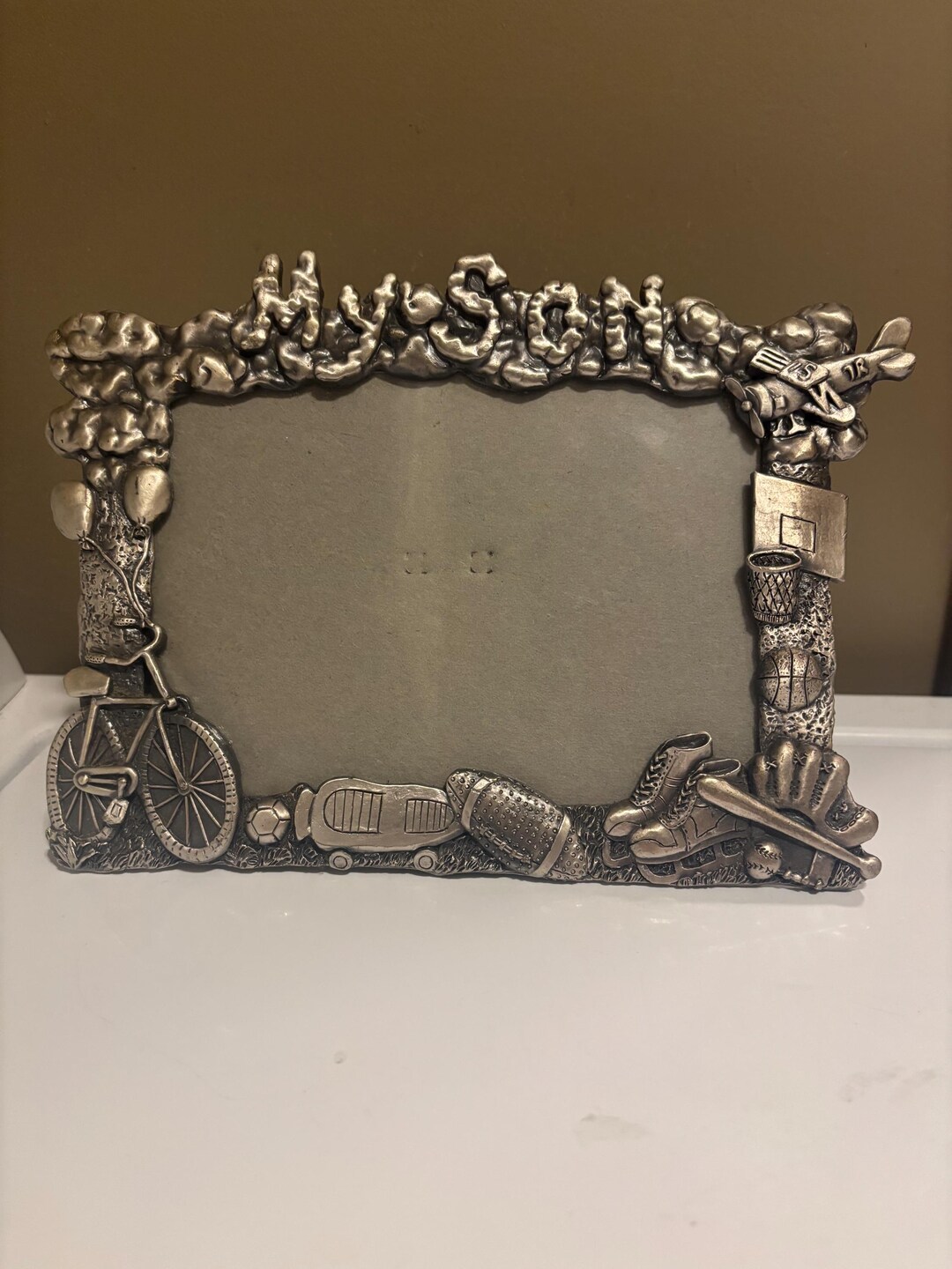 Welforth Pewter “my Son” Sports Themed Photo Frame - Etsy
