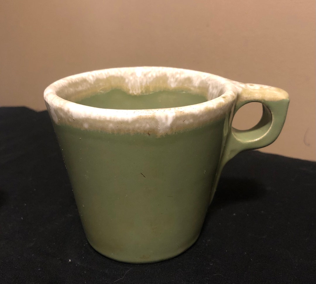 Hull Avacado Green Drip Coffee Cups/mug Pair - Etsy