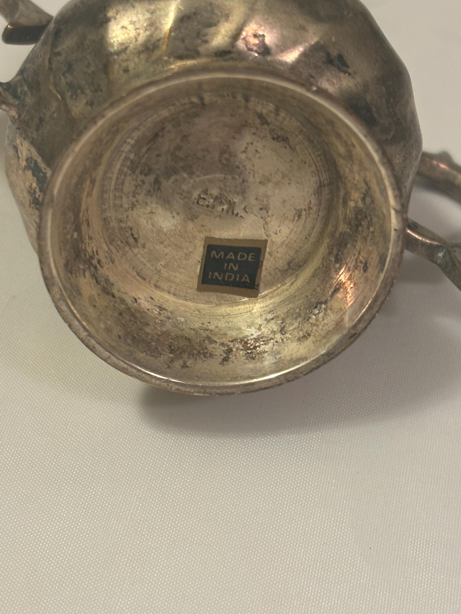 Indian Silver Plated Mini Teapot, Pitcher, Creamer & Sugar Set - Etsy