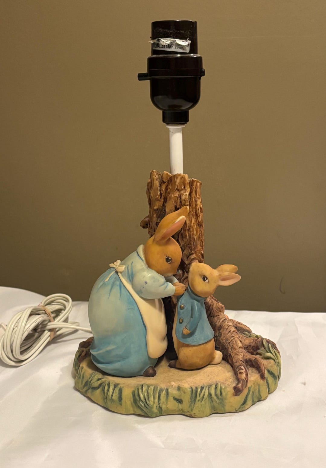 Beatrix Potter Peter Rabbit Nursery Table Lamp (no Shade) - Etsy