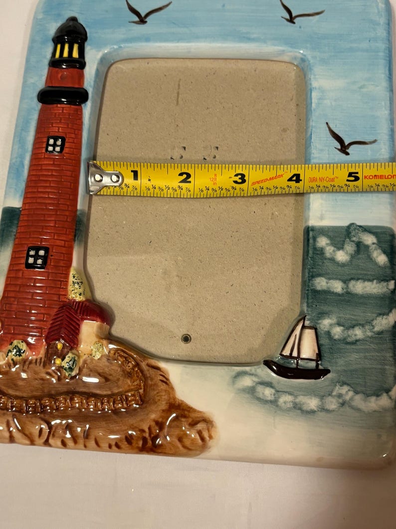 Ceramic Nautical Lighthouse Sailboat Photo Frame - Etsy