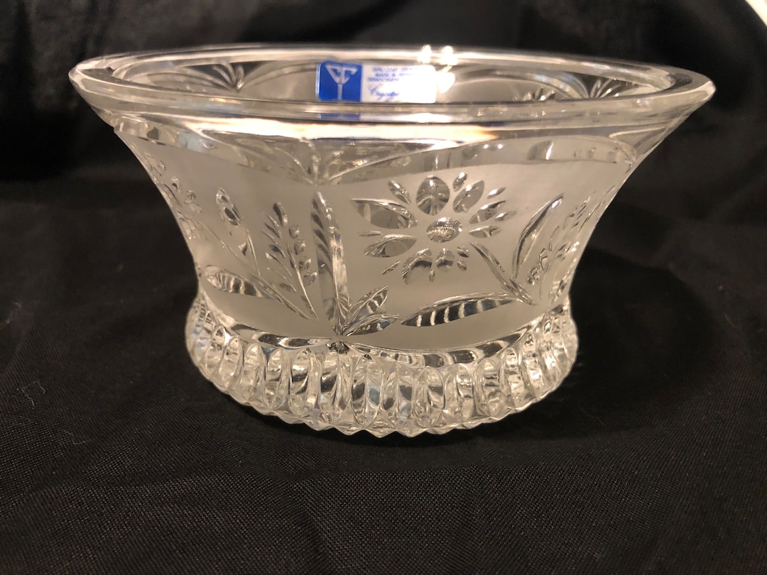 German Cut Crystal 20th Century Bowl - Etsy