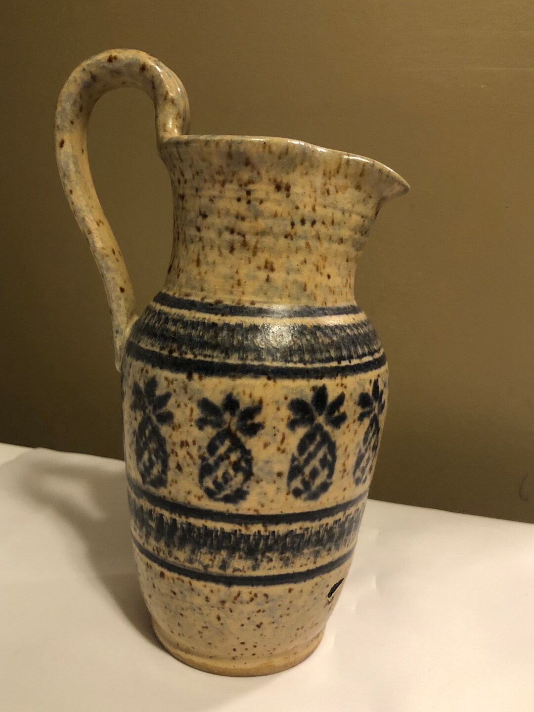 Salt Glazed Pottery Pitcher - Etsy