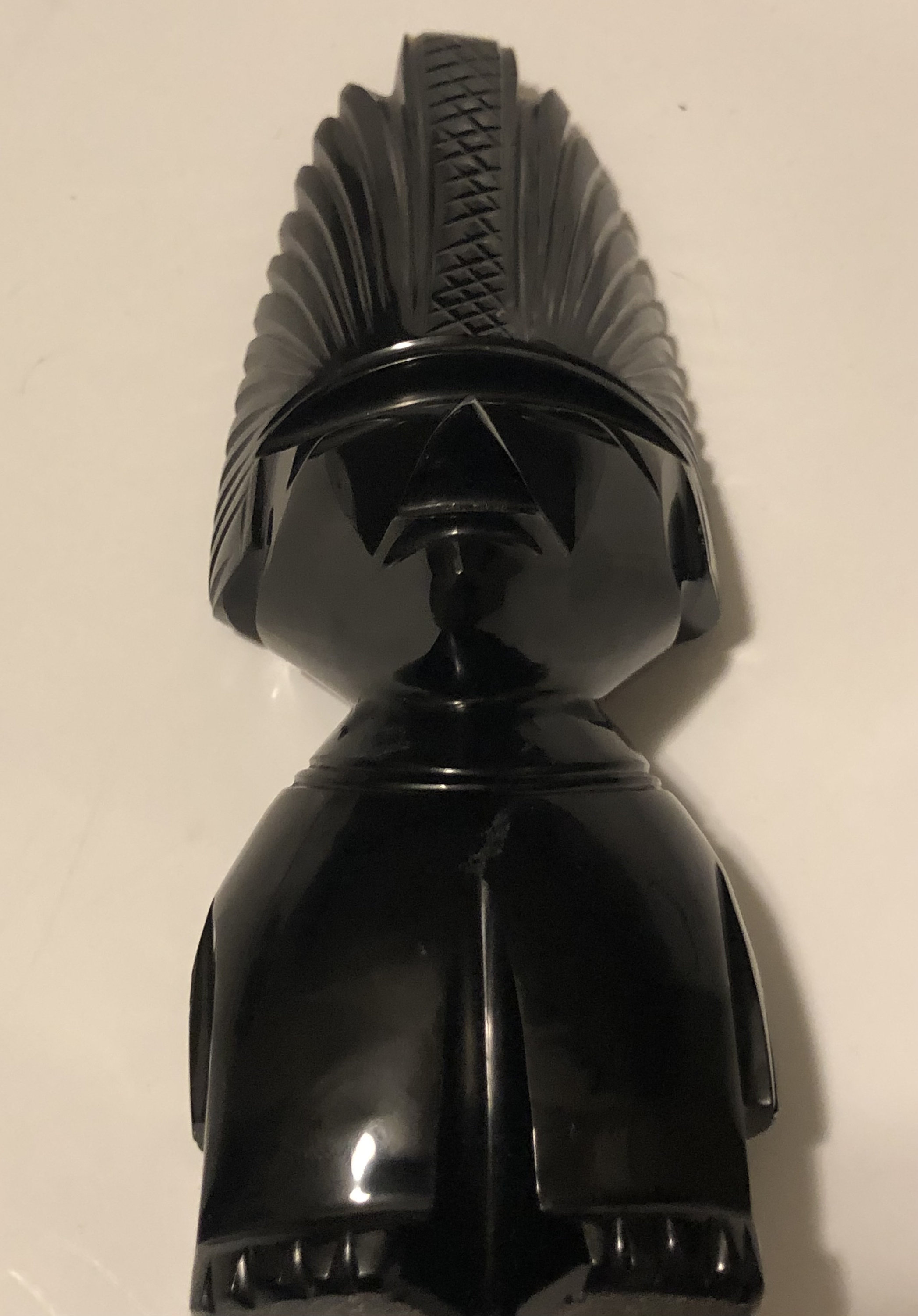 Obsidian Mayan Aztec Warrior Statue - Etsy