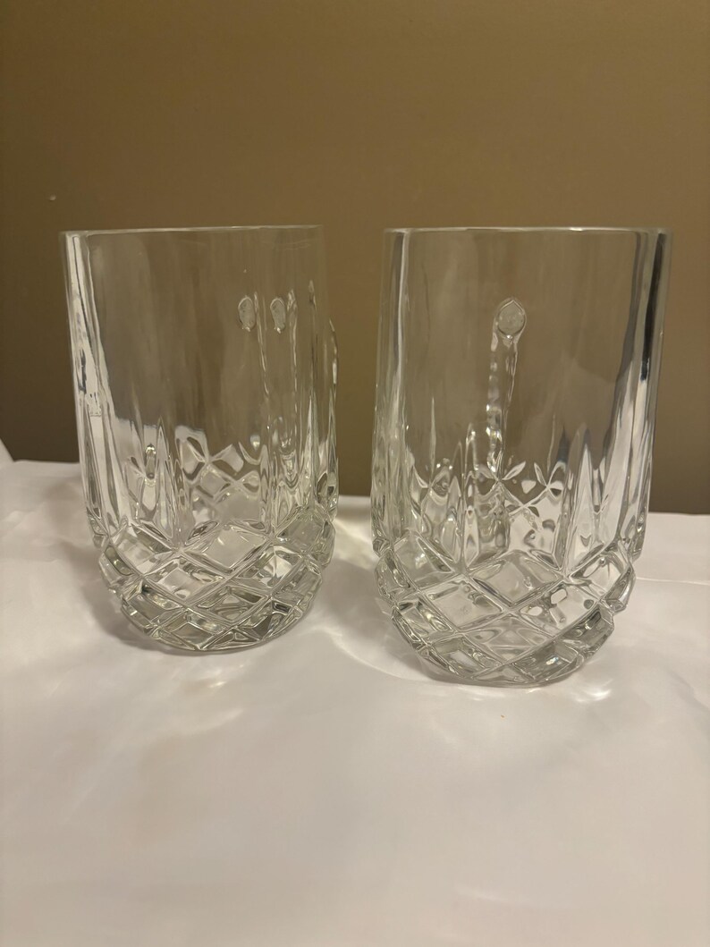 Kristal Zajecar Yugoslavia Nobility Crystal Mug Pair - Etsy