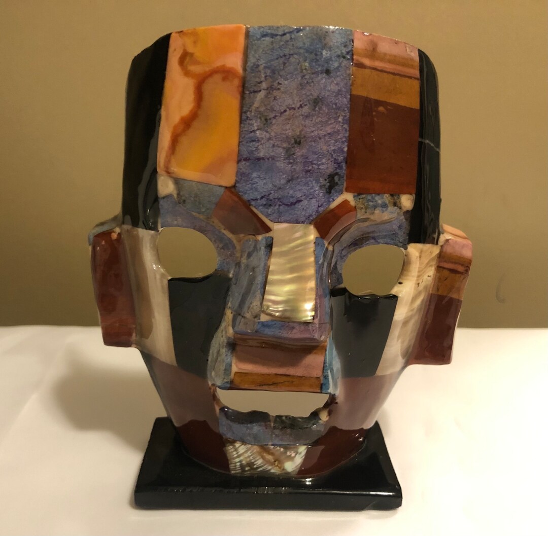 Aztec Mayan Tessellated Death Mask - Etsy
