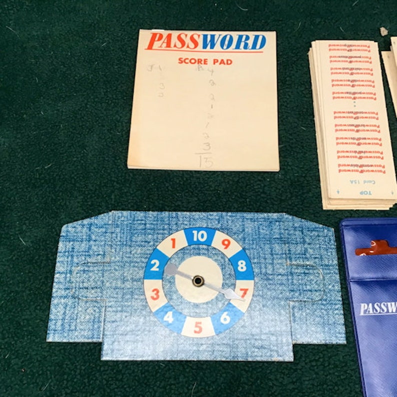 Password Game by Milton Bradley 1962 Vol. Two - Etsy