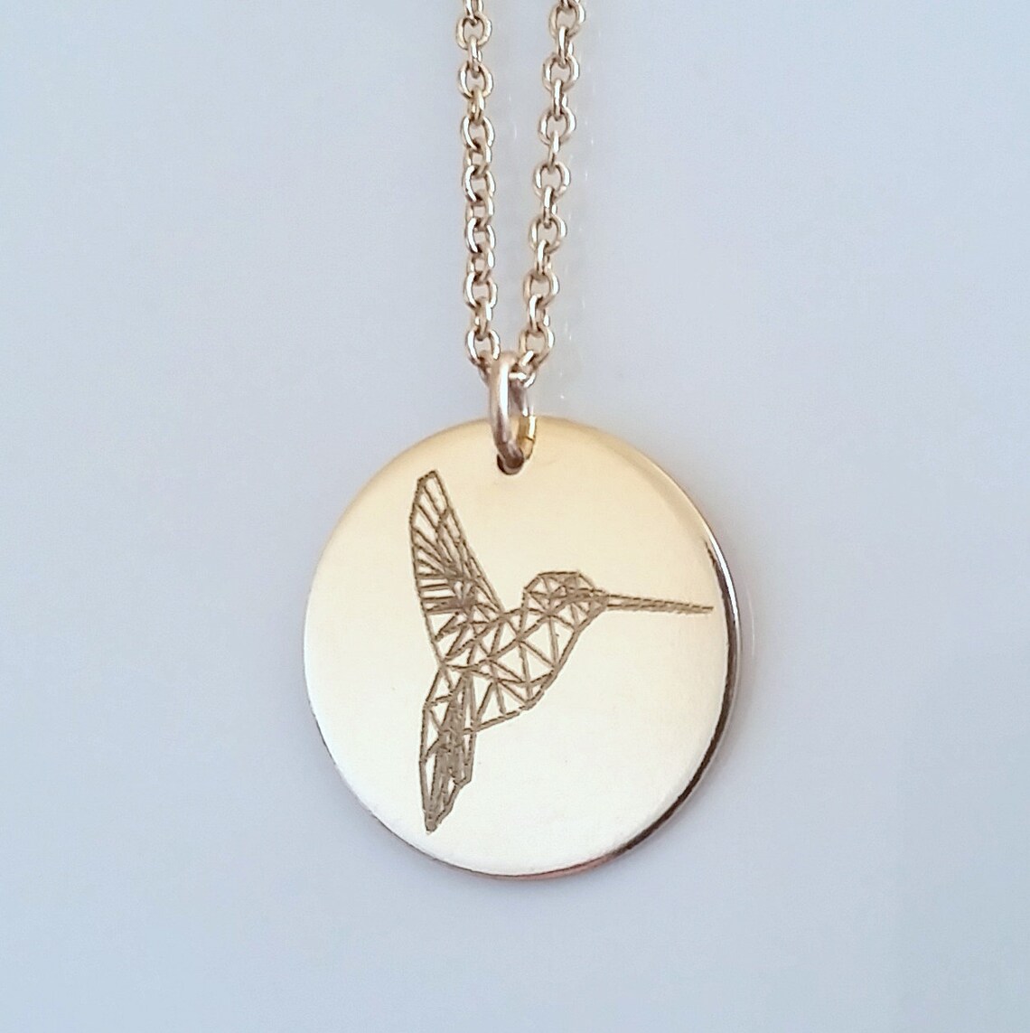 Hummingbird Necklace Gold Hummingbird Rose Gold Humming | Etsy