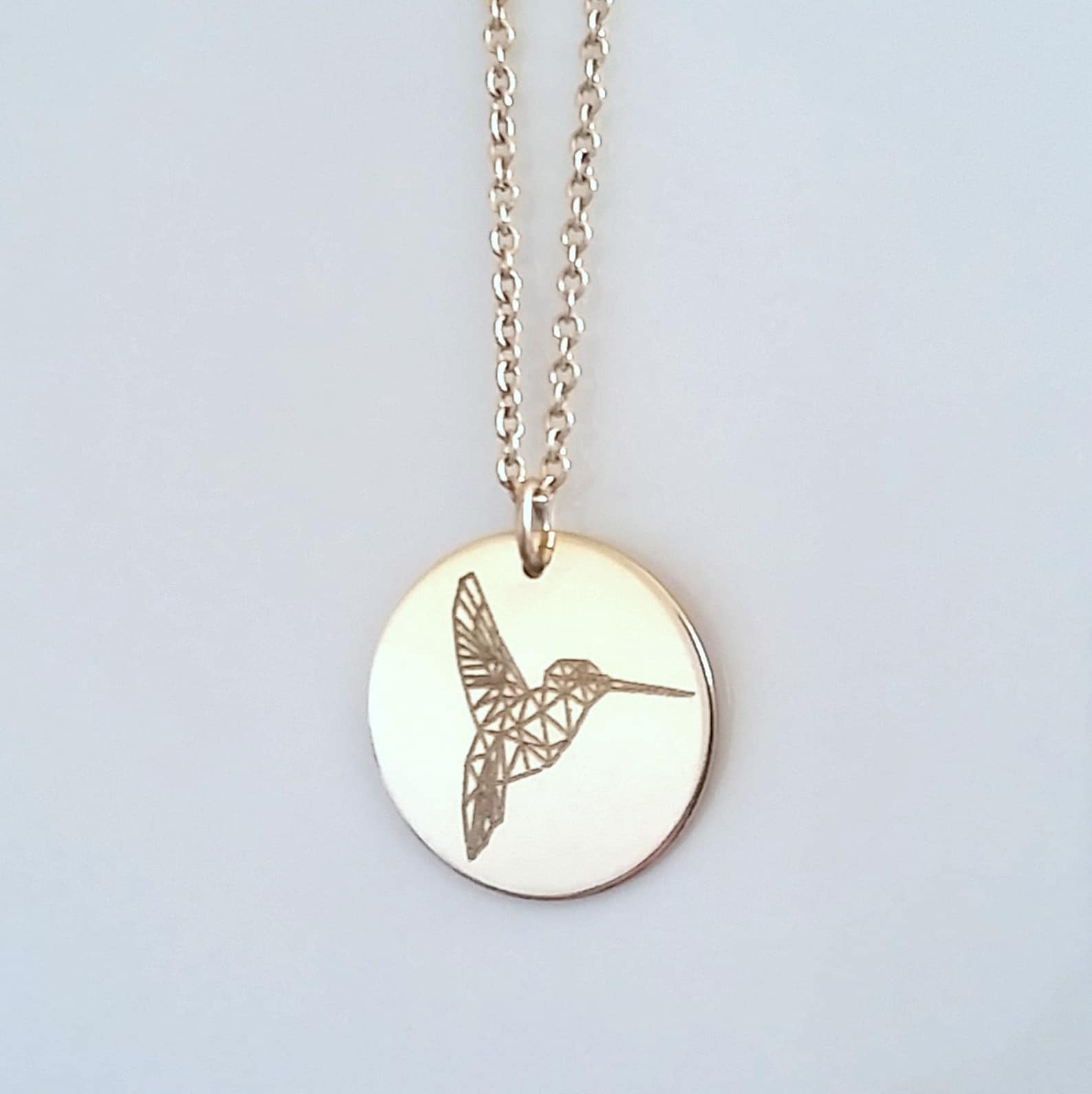 Hummingbird Necklace Gold Hummingbird Rose Gold Humming | Etsy