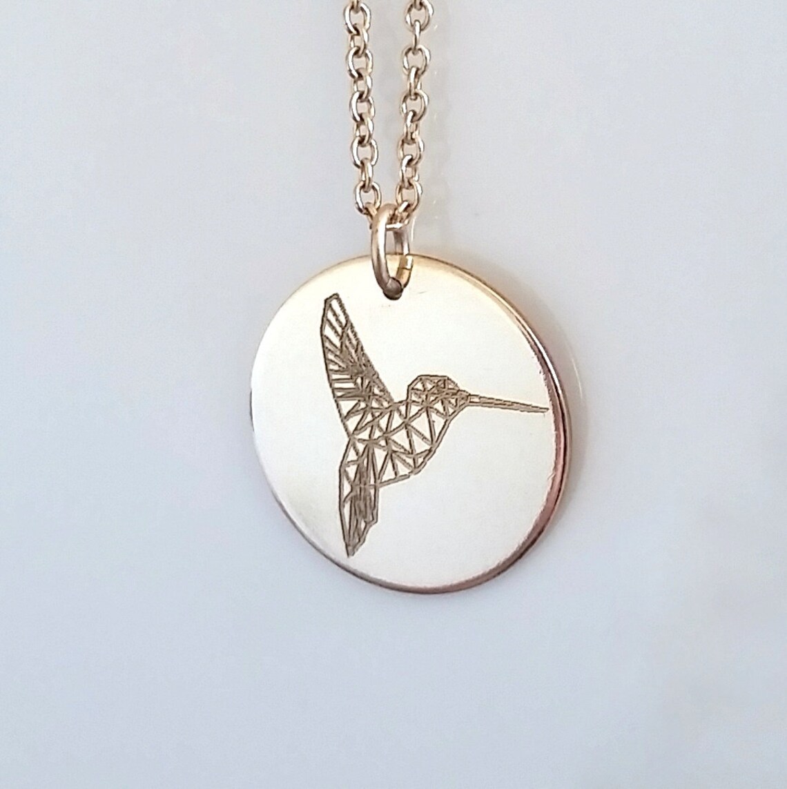 Hummingbird Necklace Gold Hummingbird Rose Gold Humming | Etsy