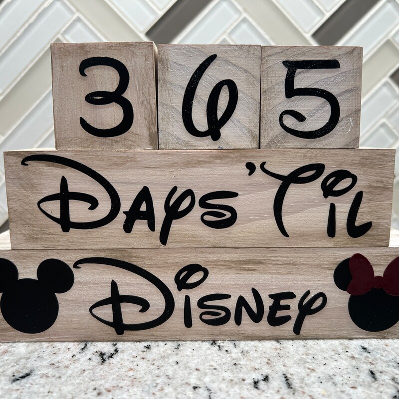 Countdown Blocks - Etsy