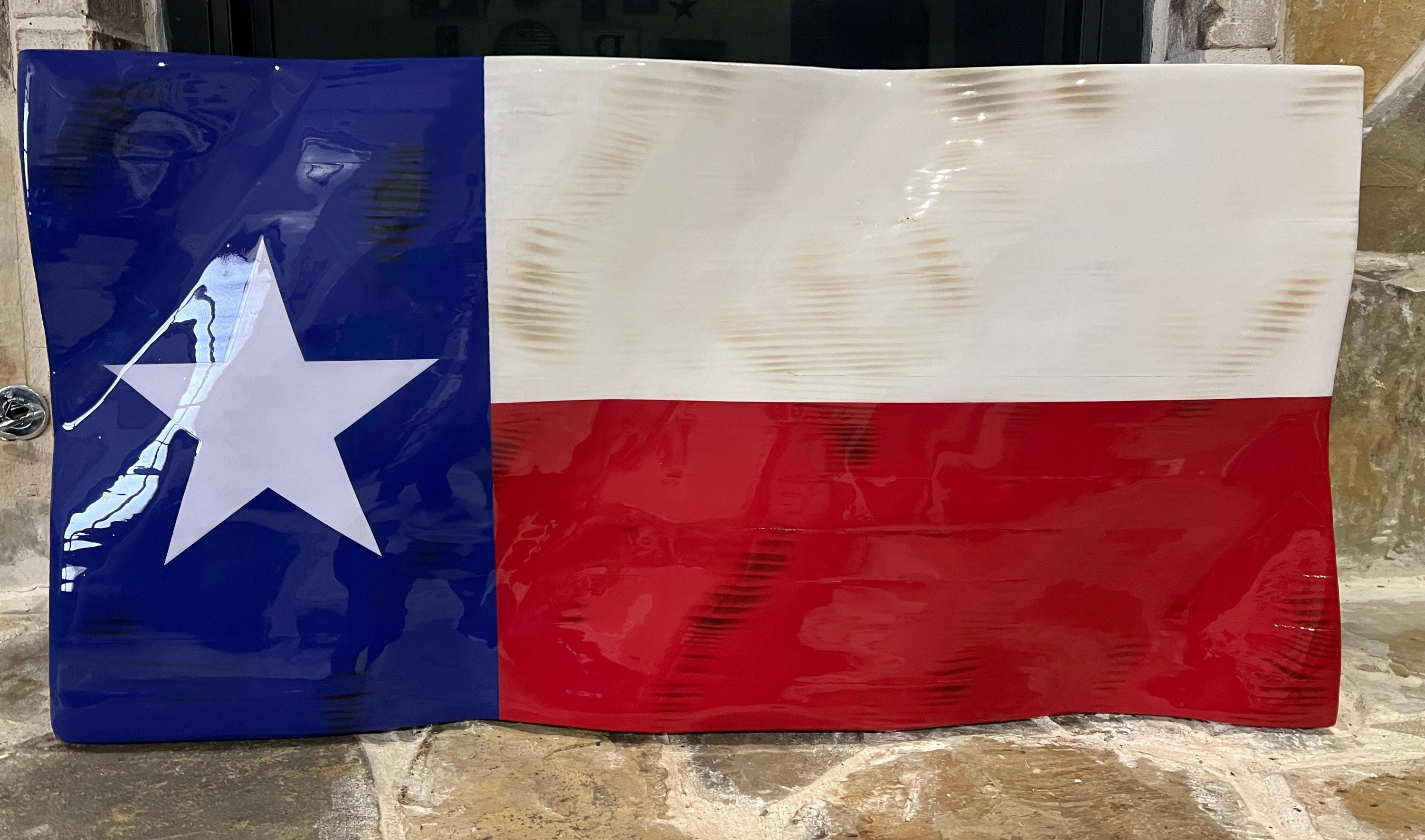 Hand Carved, Solid Wood Texas Flag Wall Decor - Etsy