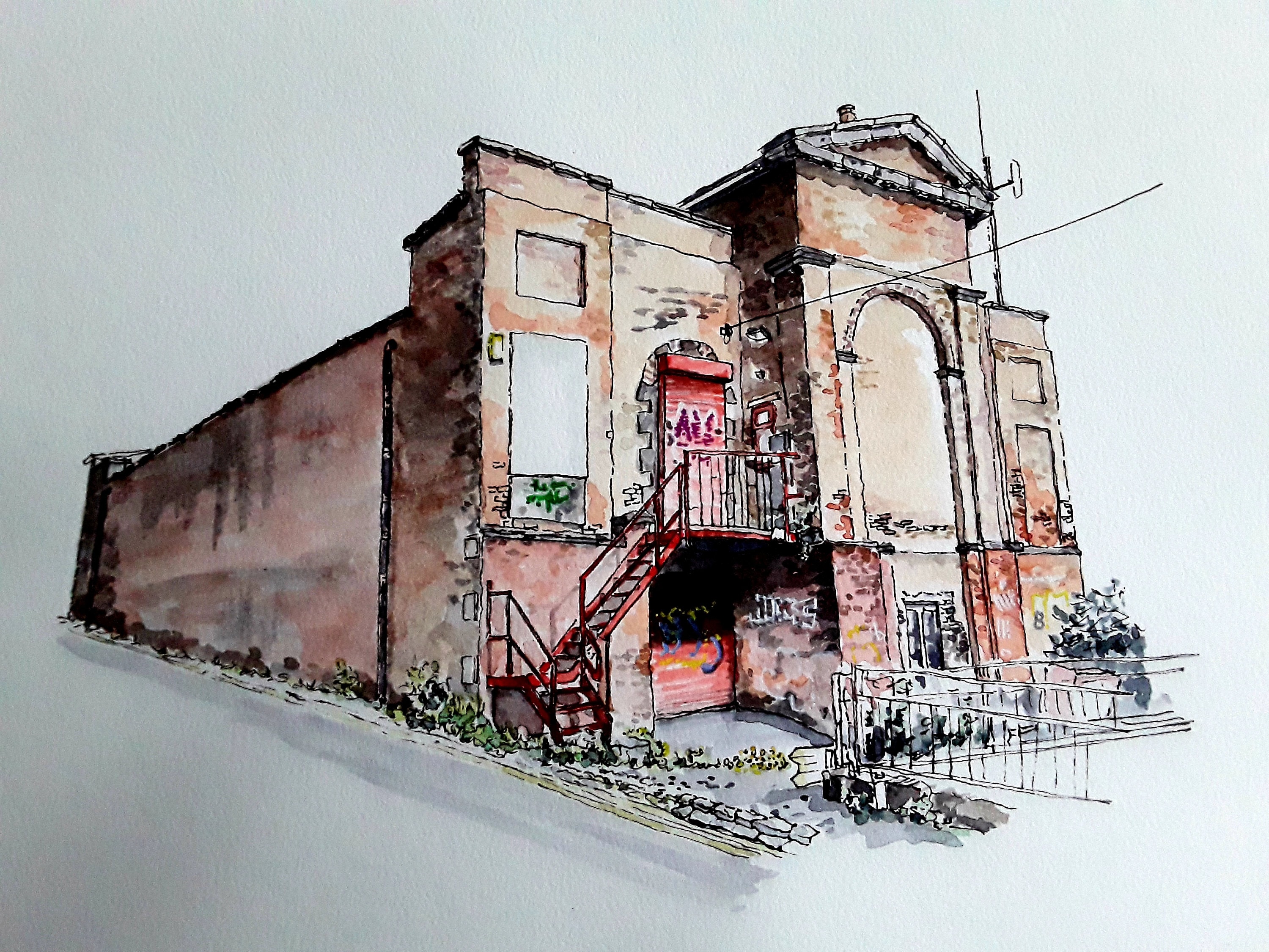 The Old Hide Market in Stoke. Original Stephen Henshall Print. - Etsy