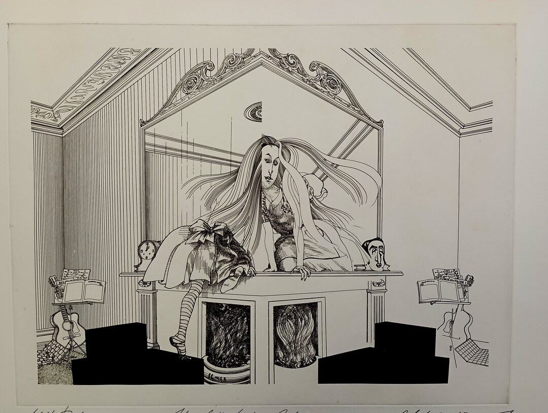 Original Ralph Steadman Etching - Alice Through the Looking Glass ...