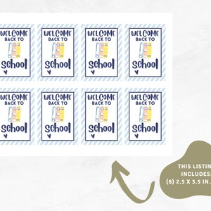 Welcome Back to School Gift Tag, Back to School Gift Tag, Teacher Gift ...