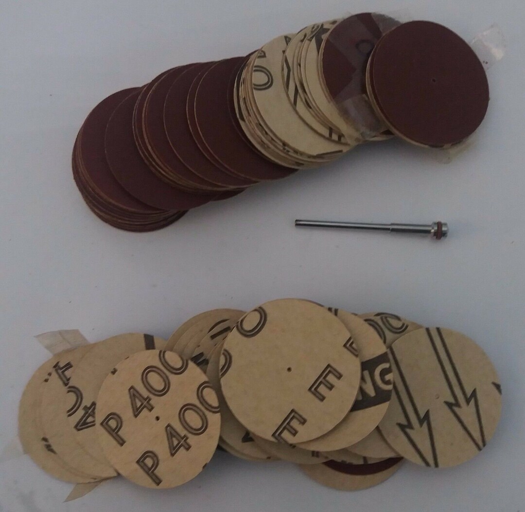 Adalox Pin Hole Sanding Disc 1-1/2 With Mandrel 400 Grit - Etsy UK