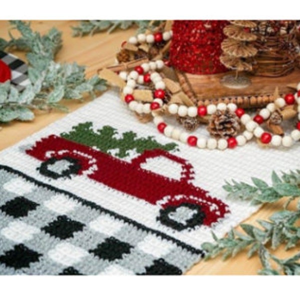 Red Christmas Truck - Etsy