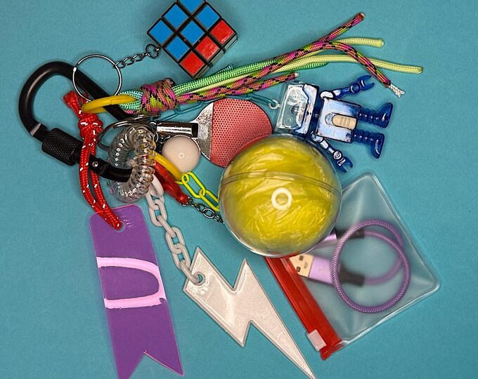 Bag Charm ‘big Kid’ Light up Robot Goodordering Reflective Keyring ...