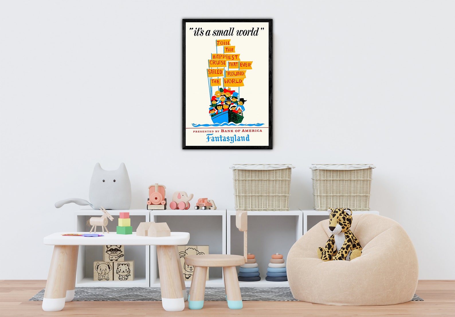 Its a Small World Poster Vintage Poster DIY Printable Wall - Etsy